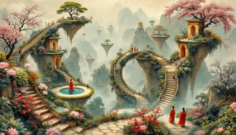 Free Impossible Garden Paradise Image - Garden, Fantasy, Impossible ...