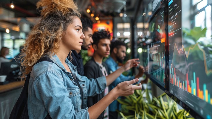 Free Interactive Data Analysis Photo Technology Analytics Youth