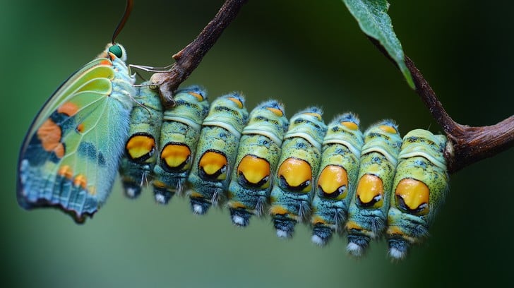 Free Caterpillar to Butterfly Image - Caterpillar, Butterfly ...