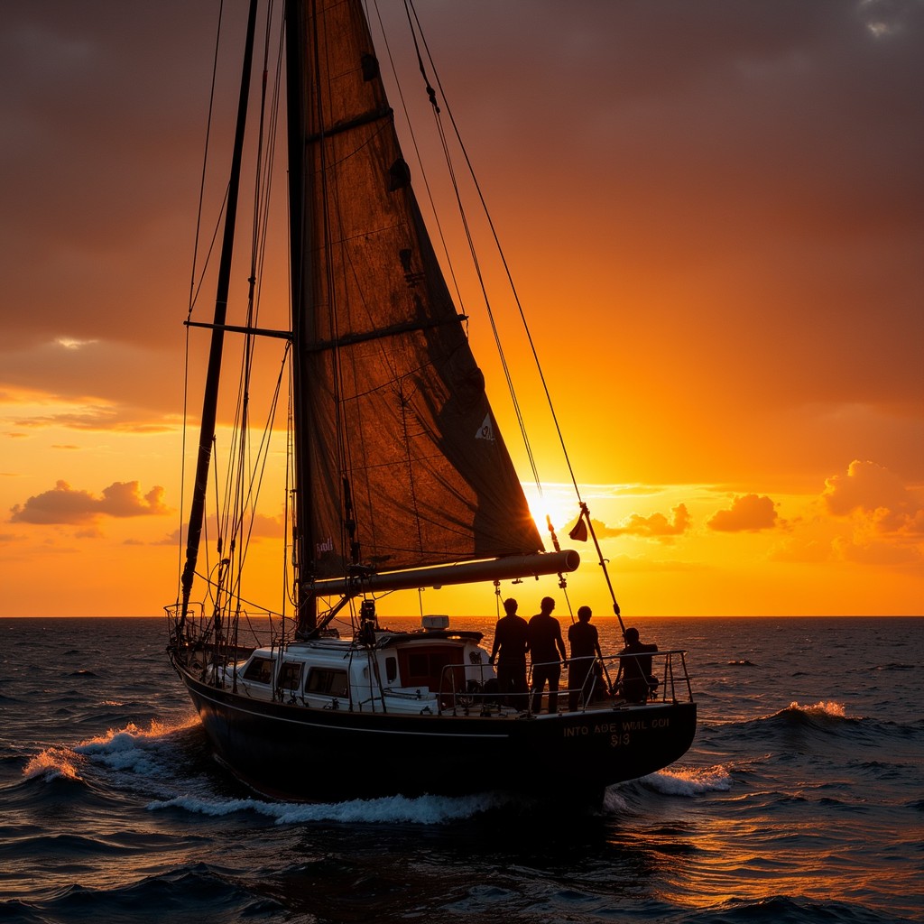 Free Sunset Sailing Adventure Image - Sunset, Sailing, Ocean | Download ...
