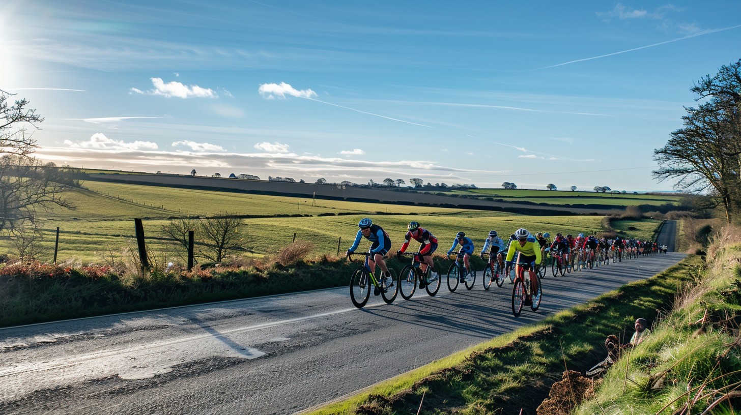 Free Cyclists on Road Image - Cycling, Road, Morning | Download at ...