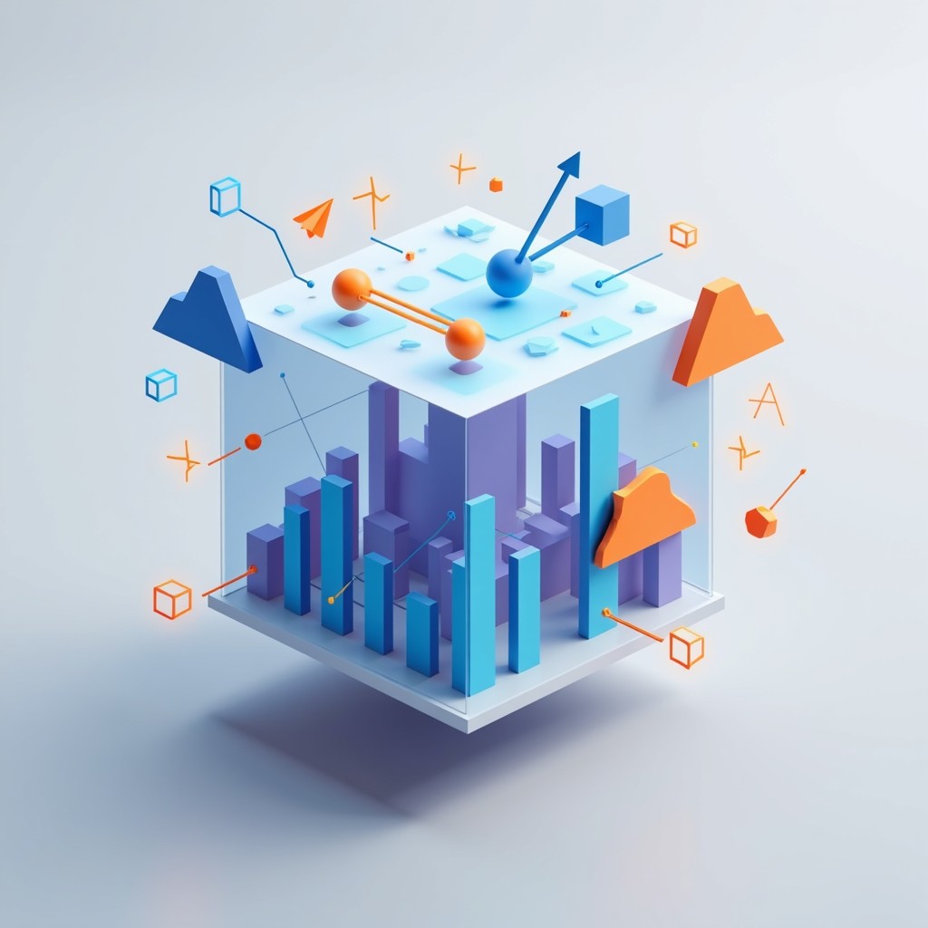 Free Analytics In Motion Image - Analytics, Data, Cube | Download at StockCake