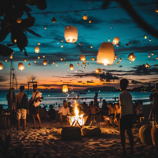 Free Beach Lantern Night Image - Beach, Lanterns, Sunset | Download at ...
