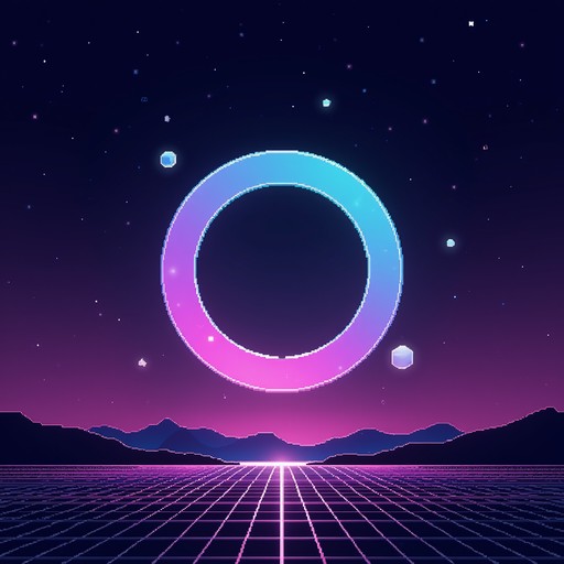 Free Synthwave Digital Doorway Image - Portal, Holographic, Synthwave | Download at StockCake