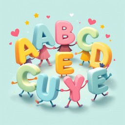 Free Dancing Alphabet Friends Image - Alphabet, Education, Learning ...