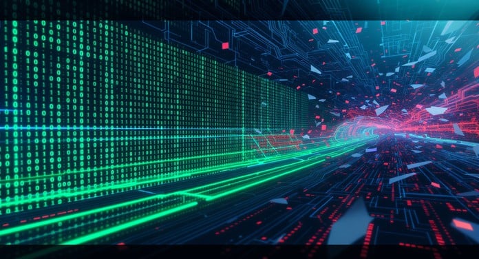 Free Binary Chaos Flowing Image | Download at StockCake