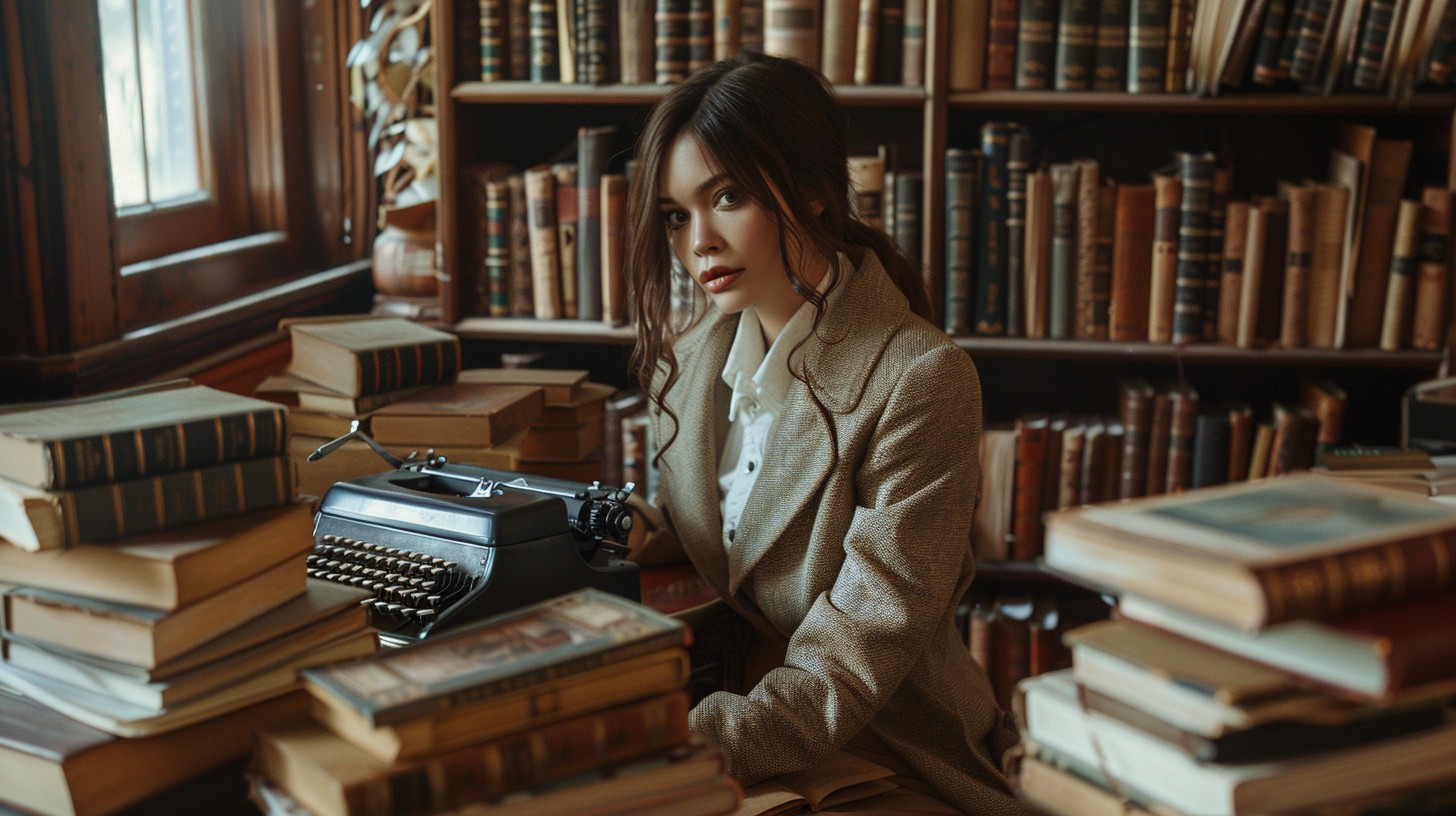 Free Library Writing Session Image - Books, Library, Typewriter ...