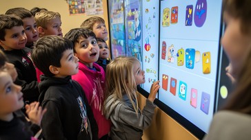 Free Robot Teaching Children Image Education Technology Children