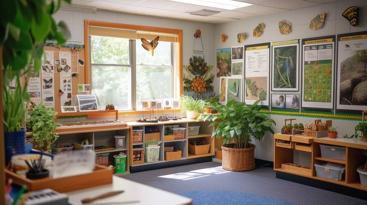 Free Inviting Classroom Interior Image - Classroom, Education, Learning ...
