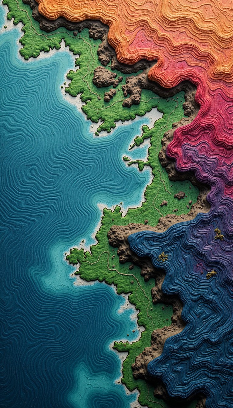 Free Layered Terrain Visualization Image - Topographic, Contour ...