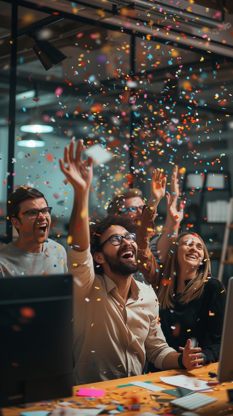 Free Celebratory Office Party Image - Celebration, Office, Party ...
