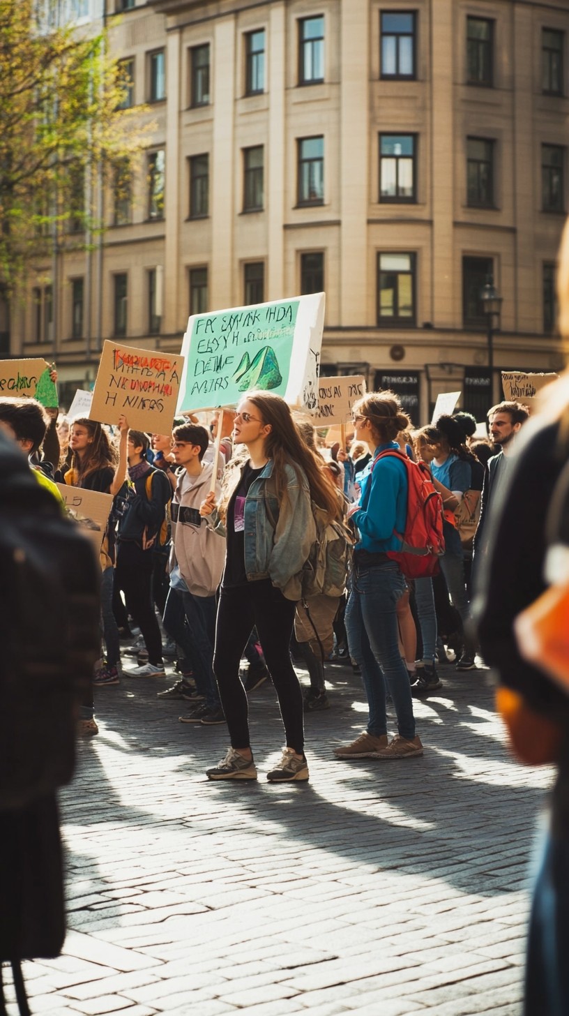 Free Protesters marching downtown Image - Protest, March, Activism ...
