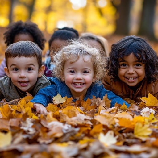 Free Joyful autumn play Image - Autumn, Children, Laughter | Download ...