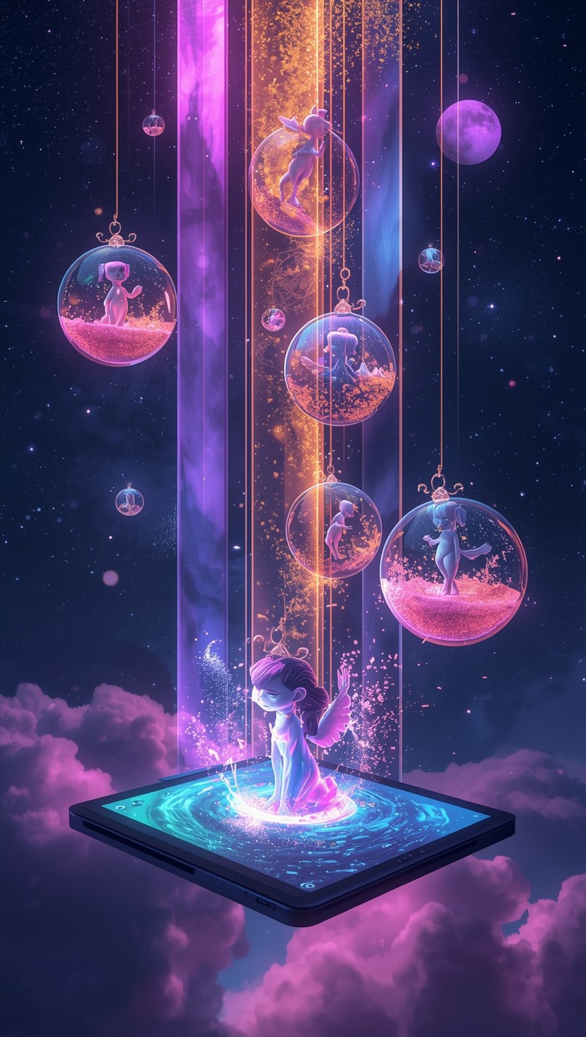 Free Digital Dreams Ascending Image - Animation, Surreal, Cosmic ...