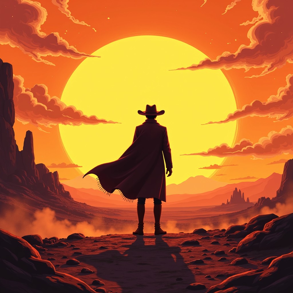 Free Drifter's Golden Hour Image - Sunset, Silhouette, Cowboy ...