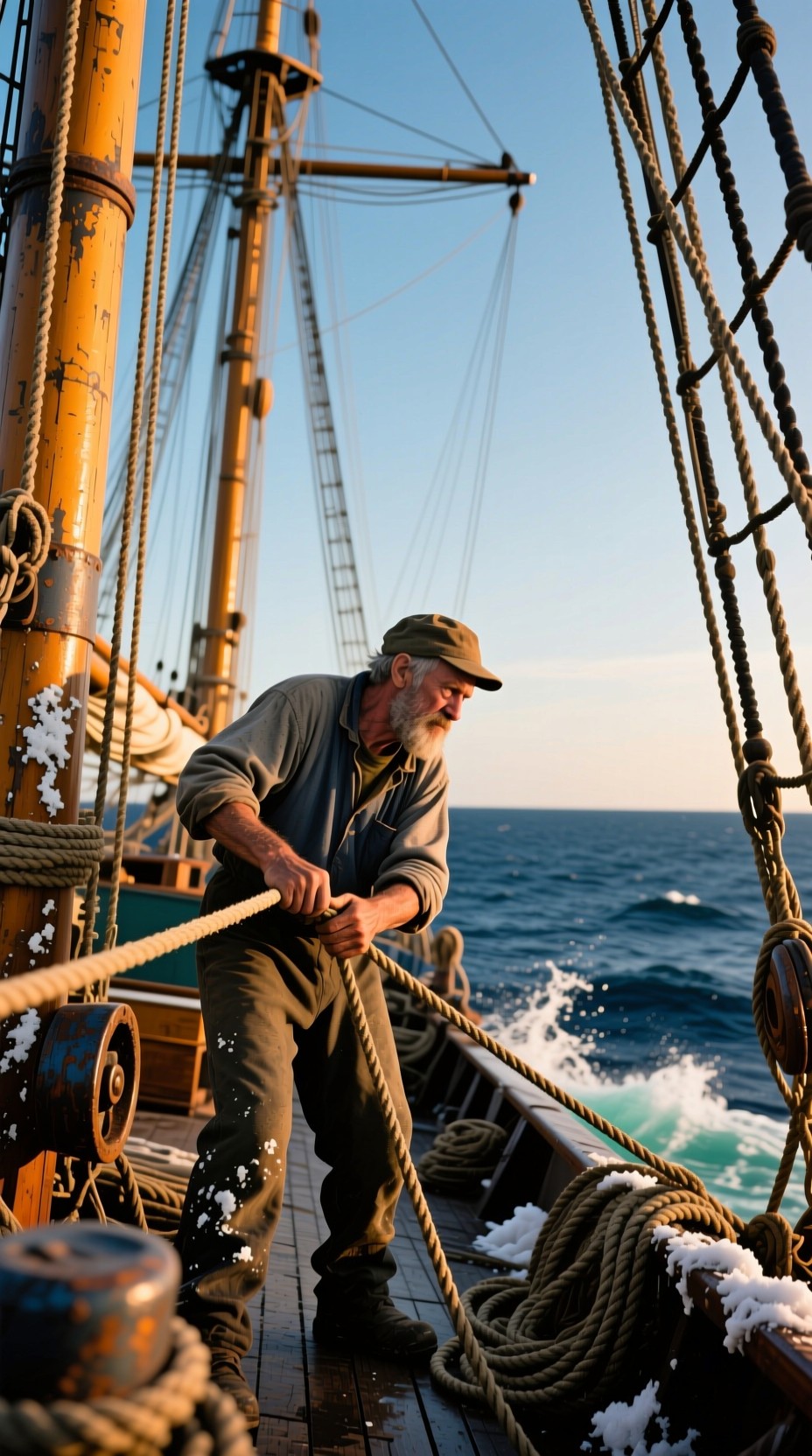 Free Sailor At Work Image - Sailor, Maritime, Ocean | Download at StockCake