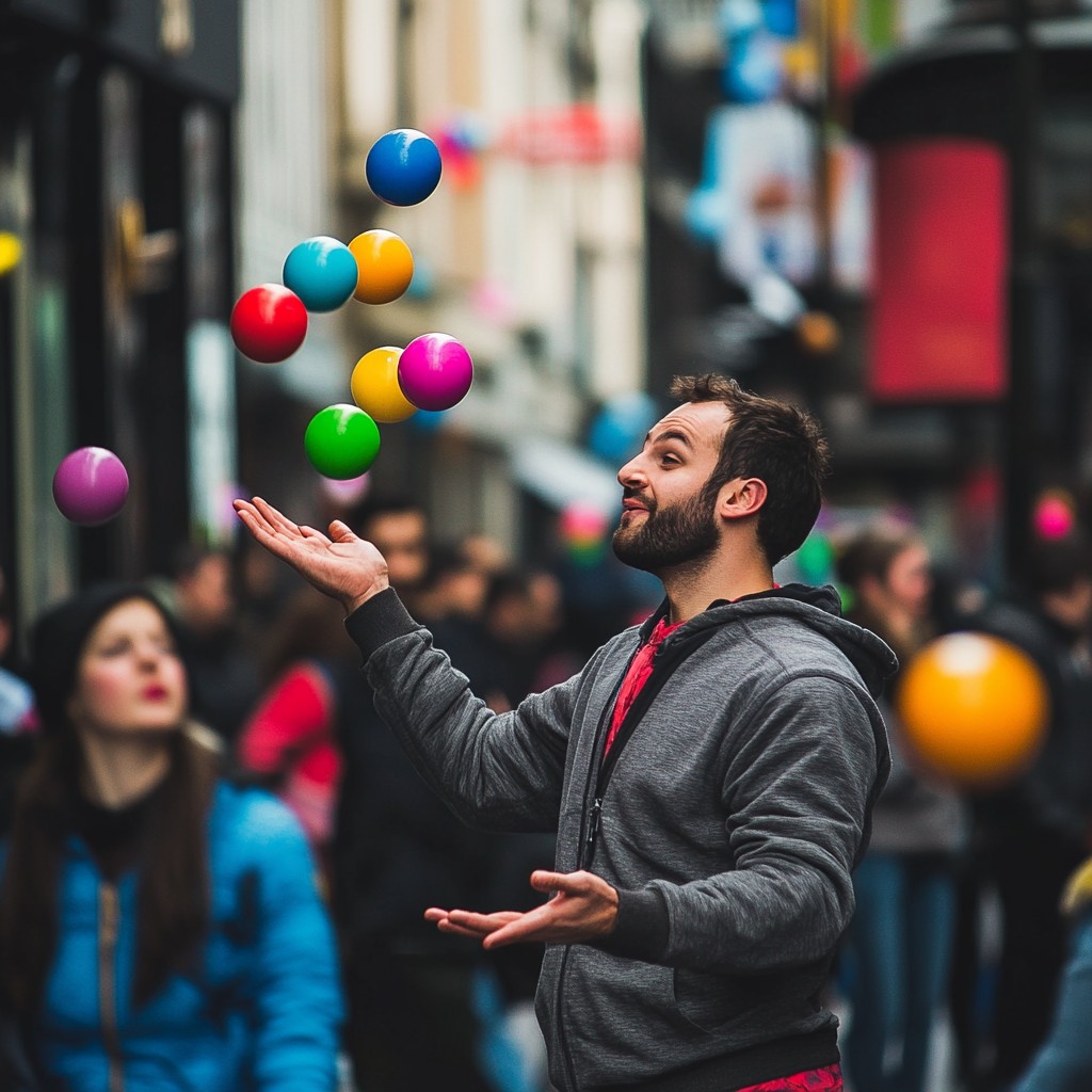 Free Juggling colorful balls Image - Juggling, Balls, Colorful ...