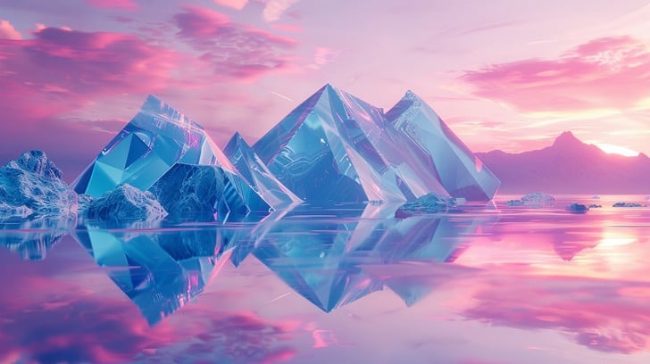 Free Surreal Iceberg Reflection Image Surreal Icy Reflection
