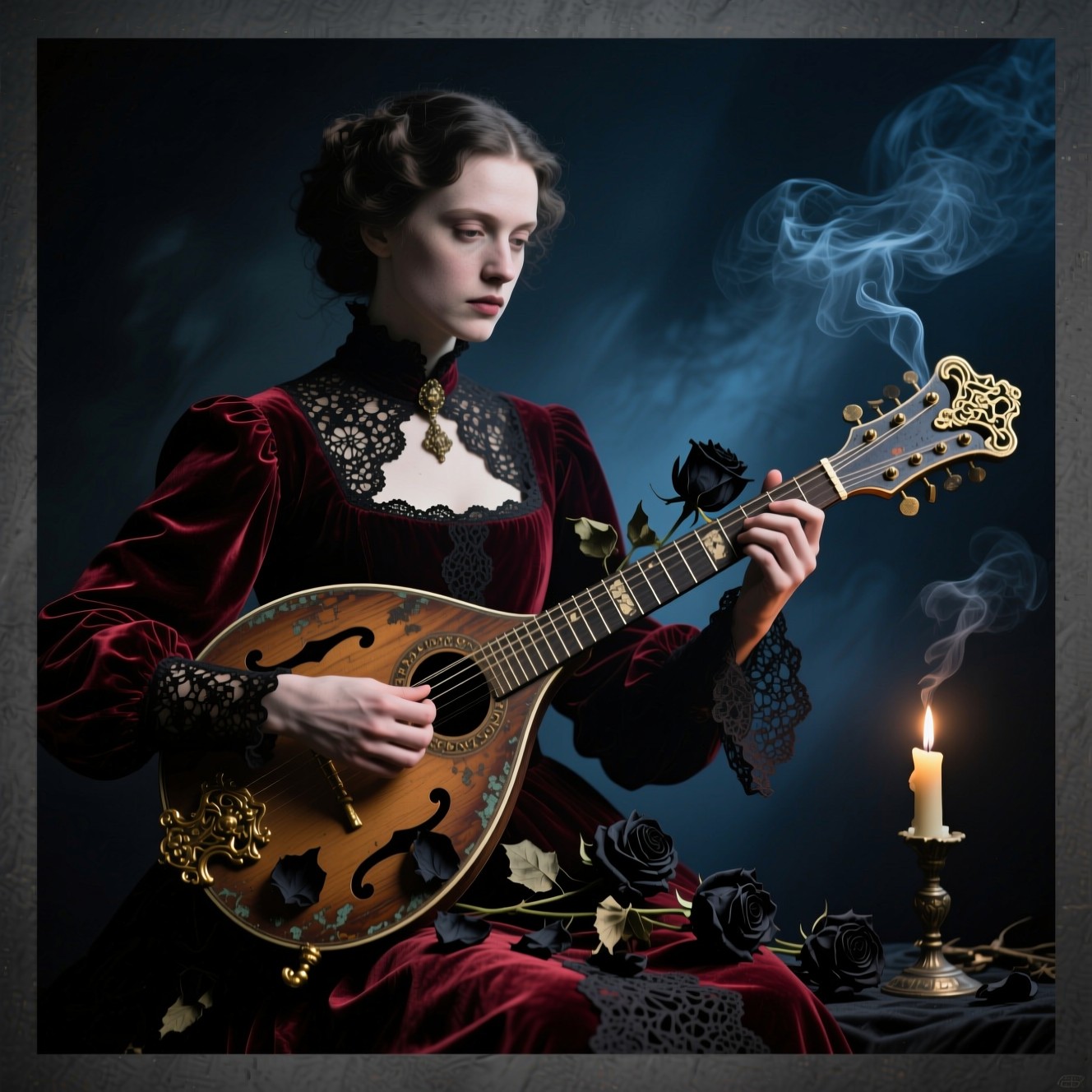 Free Gothic Mandolin Player Photo - Gothic, Mandolin, Musician ...