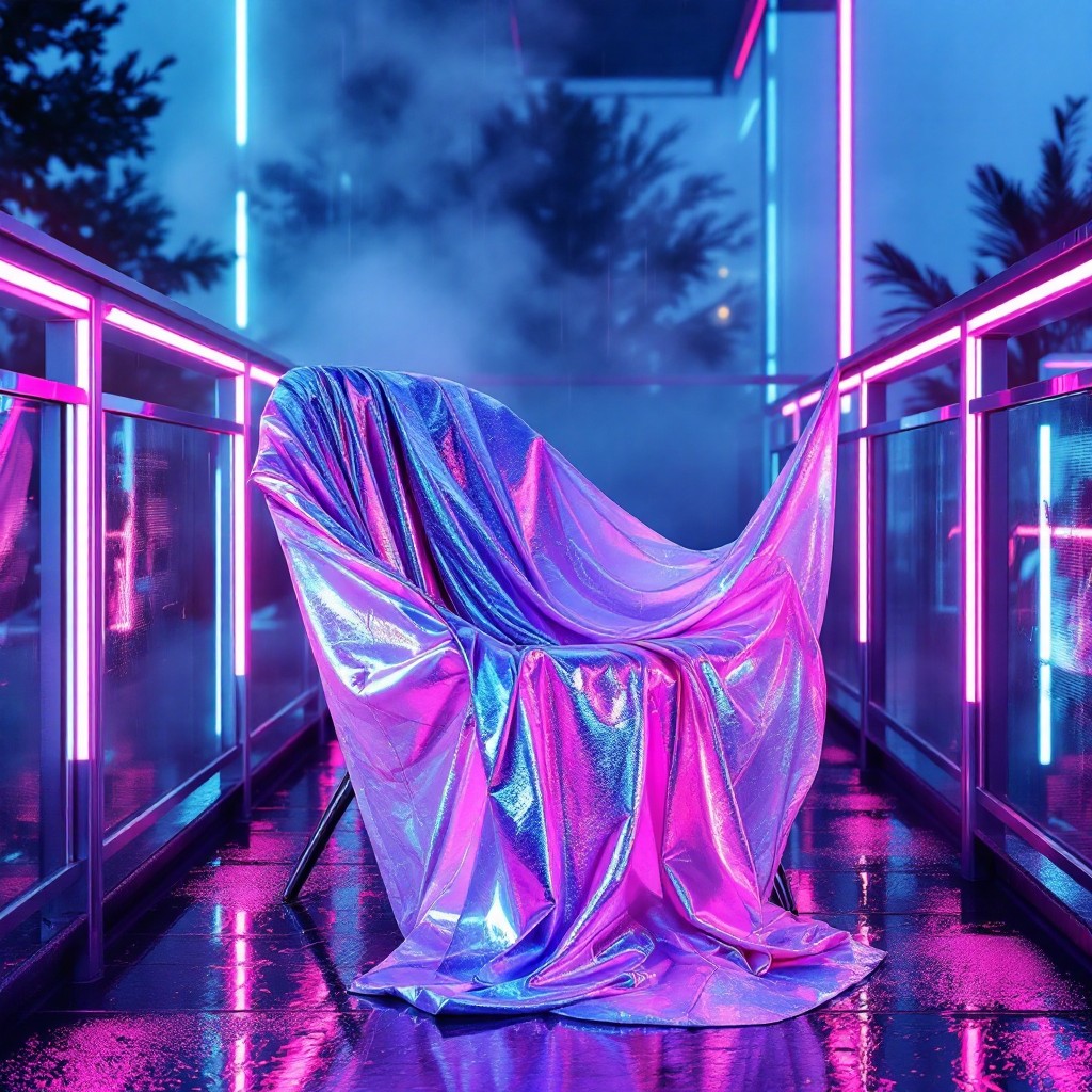 Free Neon Fabric Dreams Image - Cyberpunk, Holographic, Neon | Download ...