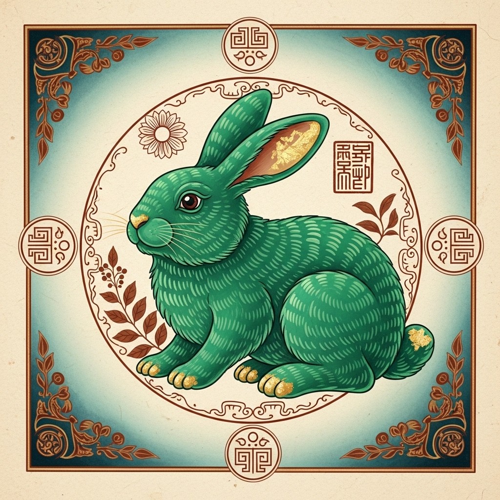 Free Jade Rabbit Mandala Photo - Rabbit, Jade, Green | Download at ...