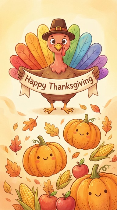 Free Rainbow Thanksgiving Turkey Image - Thanksgiving, Turkey, Rainbow ...