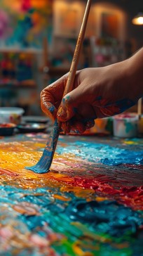 Free Artistic Creation Process Image - Artist, Paintbrush, Canvas ...