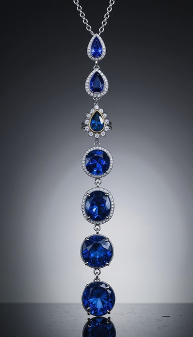 Free Sapphire Cascade Pendant Image | Download at StockCake