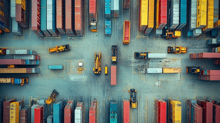 Free Colorful container terminal Image - Containers, Colorful, Terminal ...