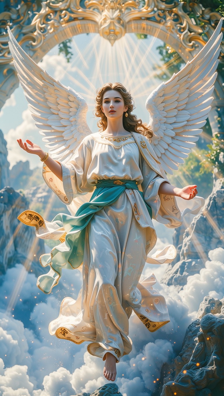 Free Divine Angel Descending Image - Angel, Divine, Celestial ...