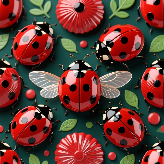 Free Sophisticated Ladybug Motif Image | Download at StockCake