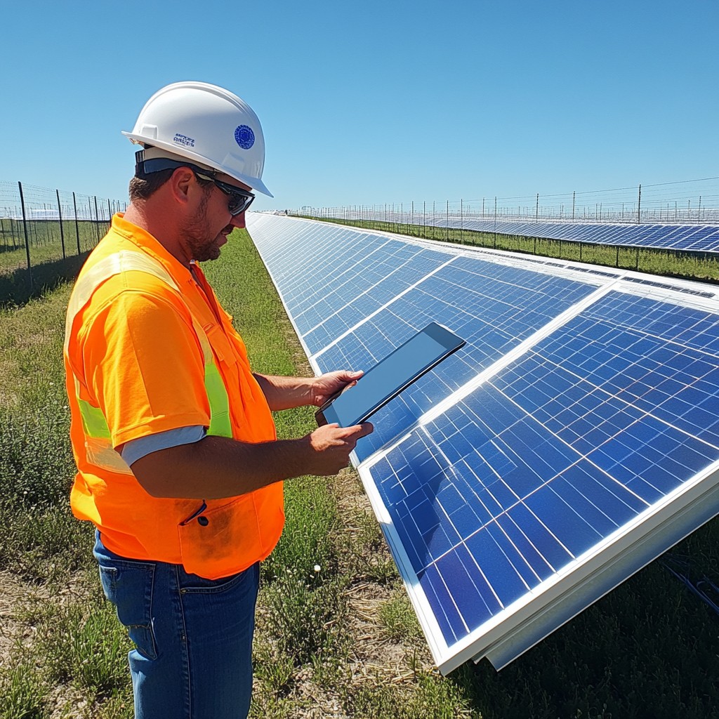 Free Engineer inspecting solar Image - Engineer, Solar, Technology ...