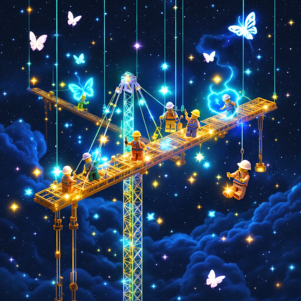 Free Cosmic Construction Crew Photo - Surreal, Construction, Lego ...