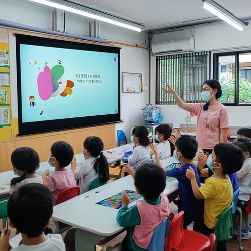 Free Interactive Classroom Lesson Image Teacher Students Classroom