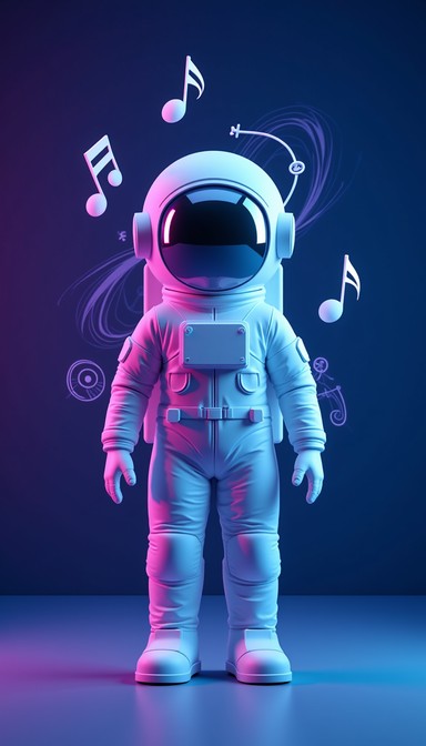 Free Cosmic Music Explorer Image - Astronaut, Space, Music | Download ...