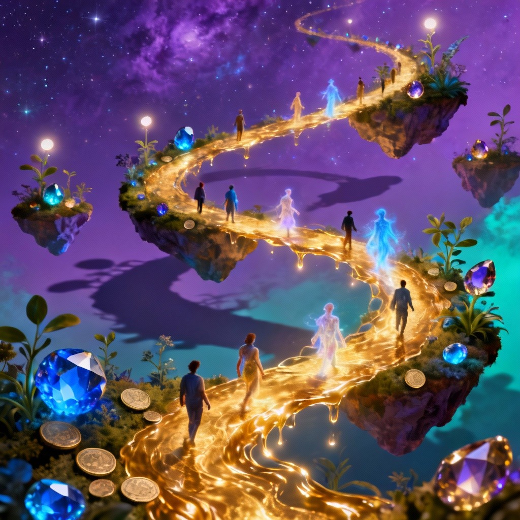 Free Celestial Prosperity Path Photo - Fantasy, Surreal, Gold ...