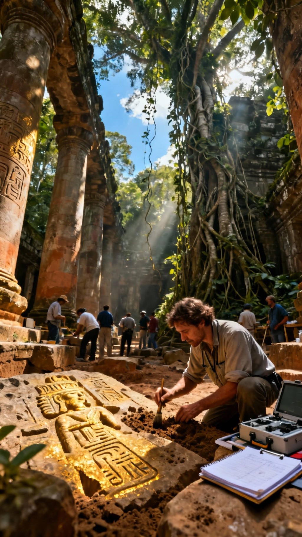 Free Uncovering Ancient Secrets Photo Archaeology Temple Jungle