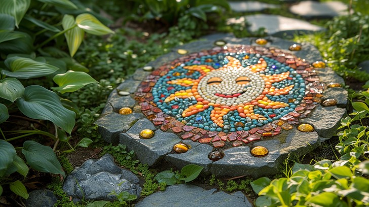 Free Mosaic Garden Art Image - Garden, Mosaic, Art | Download at StockCake