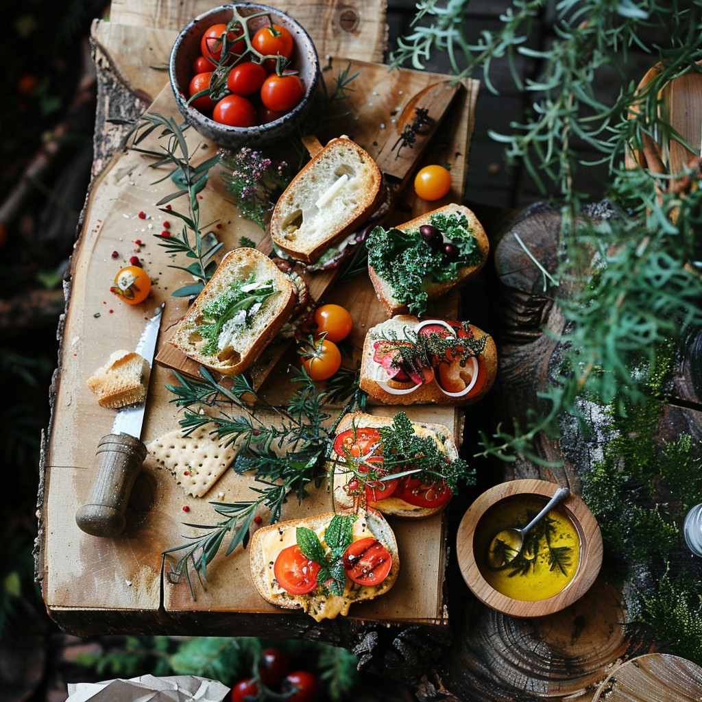 Free Rustic Food Spread Image - Rustic, Food, Sandwiches | Download at ...