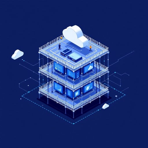 Free Azure Cloud Architecture Photo - Azure, Cloud, Isometric | Download at StockCake