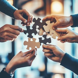 Free Solving Puzzle Together Image - Teamwork, Puzzle, Collaboration ...