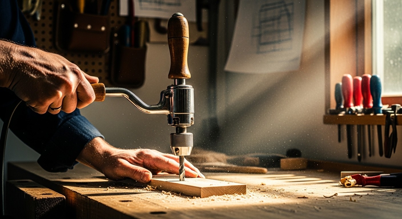 Free Workshop Hand Drill Photo - Woodworking, Carpentry, Drill ...