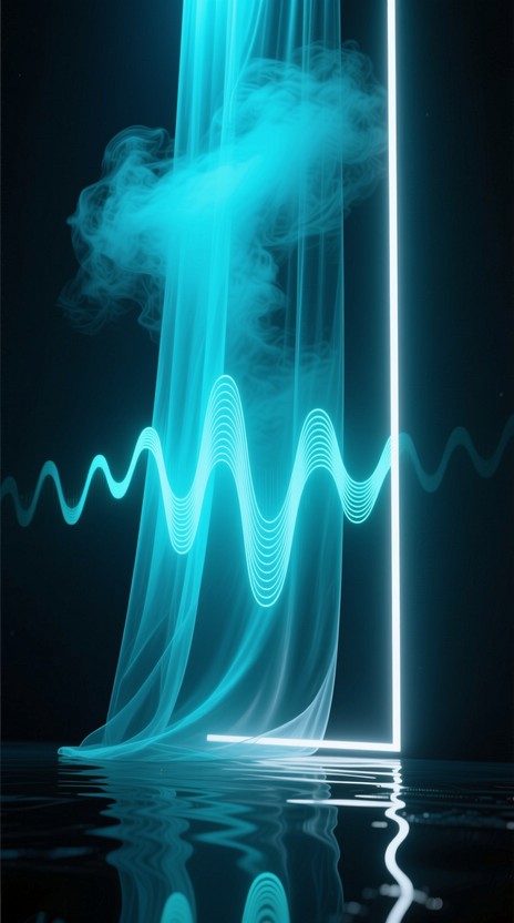 Free Whispered Cyan Echoes Photo - Cyan, Mist, Ethereal | Download at StockCake