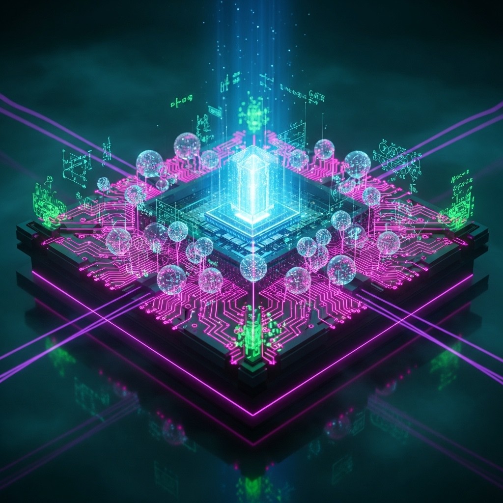 Free Quantum Computing Core Image - Quantum, Computer, Processor | Download at StockCake