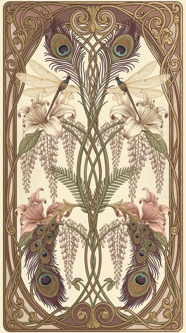 Free Art Nouveau Elegance Image - Pattern, Botanical, Floral | Download ...
