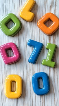 Free Colorful magnetic numbers Image - Education, Colors, Numbers ...