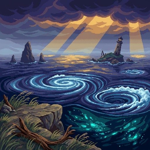 Free Swirling Ocean Depths Image - Ocean, Whirlpool, Pixel | Download ...