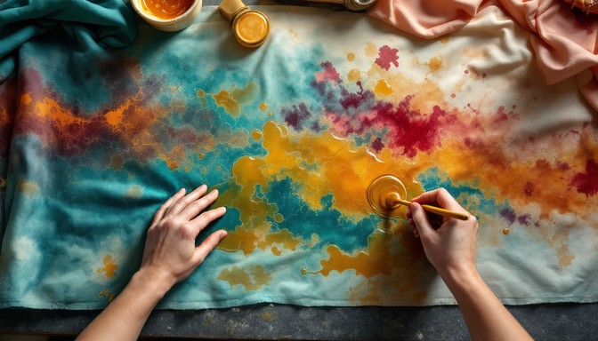Free Batik Wax Art Image - Batik, Textile, Fabric | Download at StockCake