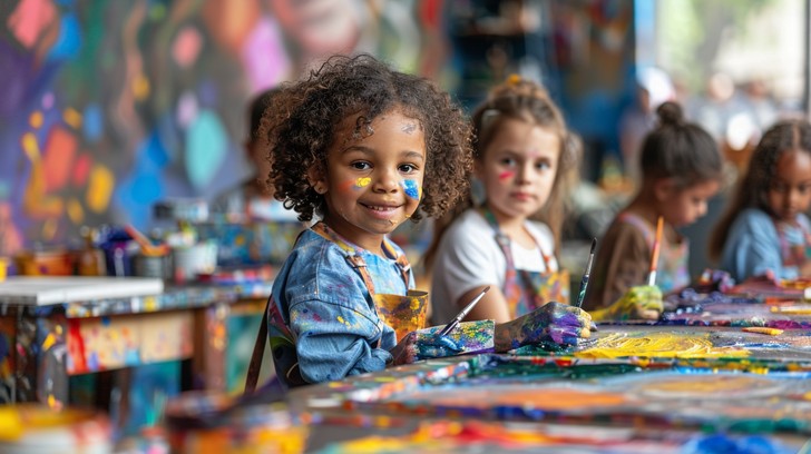 Free Joyful Artistic Play Image - Children, Painting, Creativity ...