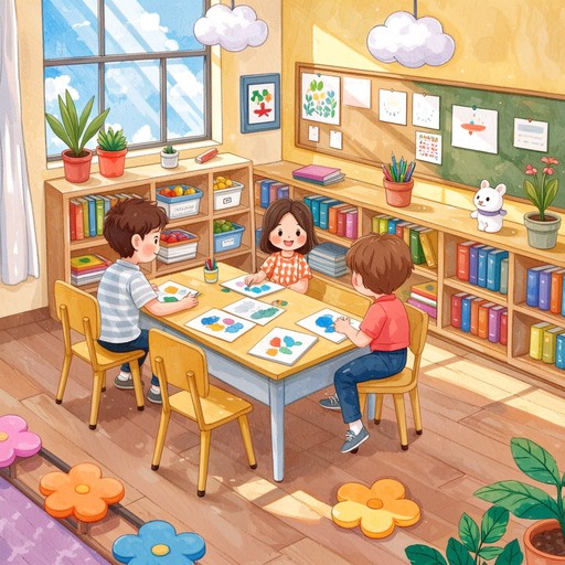 Free Colorful classroom learning Image - Classroom, Watercolor ...